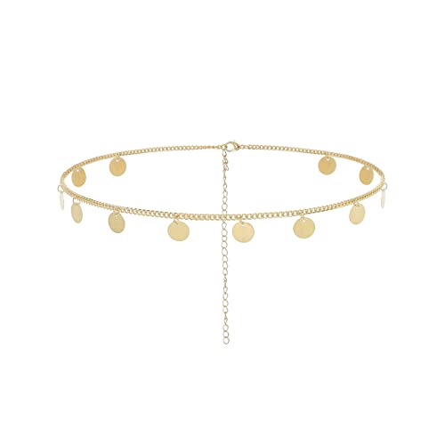 Campsis Head Chain Gold Headpiece Festival Hair Accessories Jewelry for Women