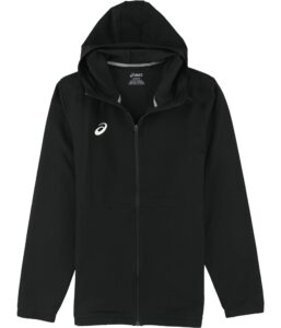 asics team woven track top, team black, small