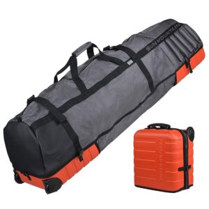 sun mountain kube golf travel cover orange/charcoal