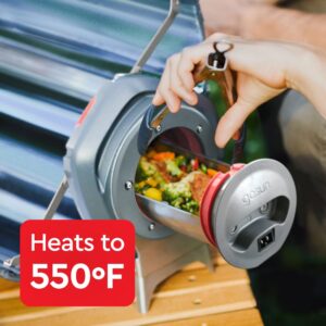 GOSUN Fusion Solar Oven and Cooker | Hybrid Electric Grill | Portable & High Capacity | Indoor or Outdoor Solar Cooker | American Oven Camping Cookware | Survival Gear Powered by Sun or Electricity