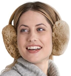 brook + bay fleece ear muffs - cozy & foldable earmuffs - winter ear warmers for women - soft & warm ear muffs for women