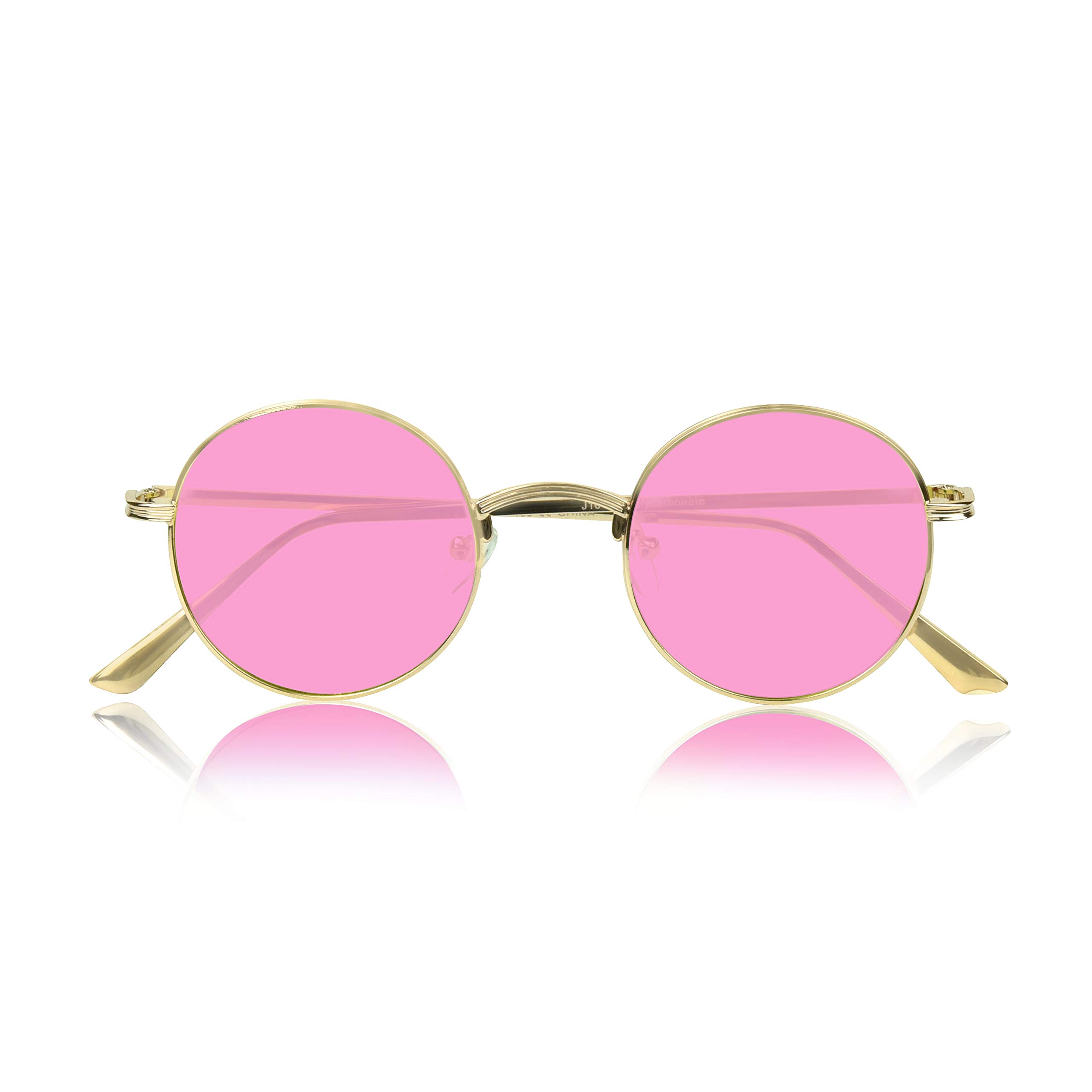 Hippie Glasses for Women Hippy Hipster 60’s Sunglasses Quavo 70’s Cool Rose Pink