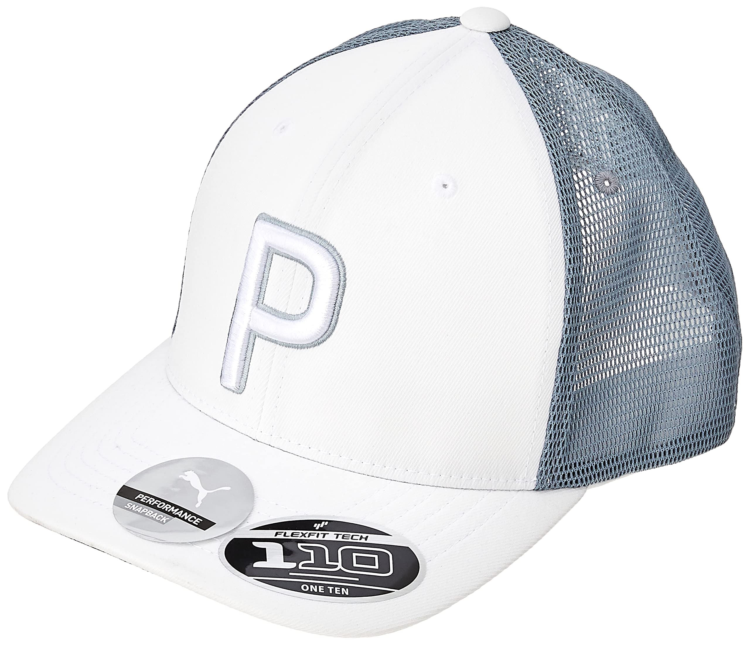 Puma Golf 2020 Men's Trucker P Hat (Men's, Bright White,One Size)