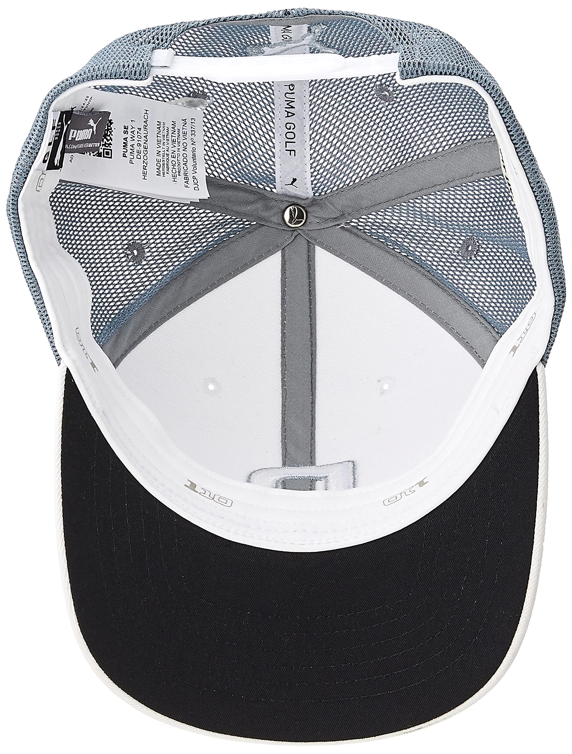 Puma Golf 2020 Men's Trucker P Hat (Men's, Bright White,One Size)