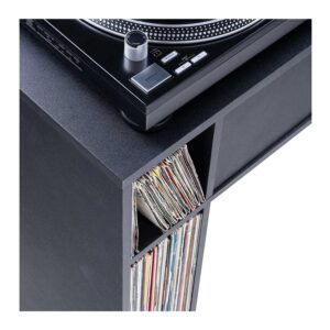 Glorious Modular 6-Part Design Mix Station for Professional DJ Applications with a Spacious Compartment (Black)