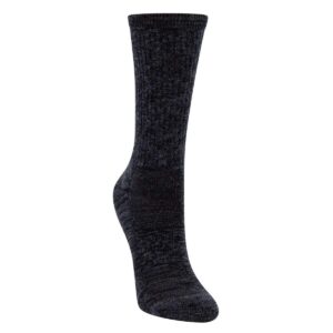 Kirkland Signature Womens 6 Pack Extra Fine Merino Wool Trail Socks (Black/Purple)