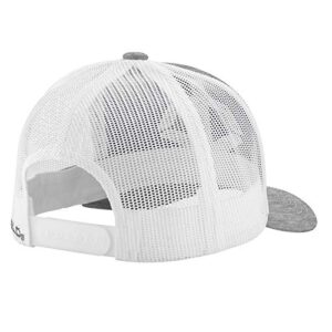 EvoShield USA Trucker Snapback Hat - Heather Grey/White