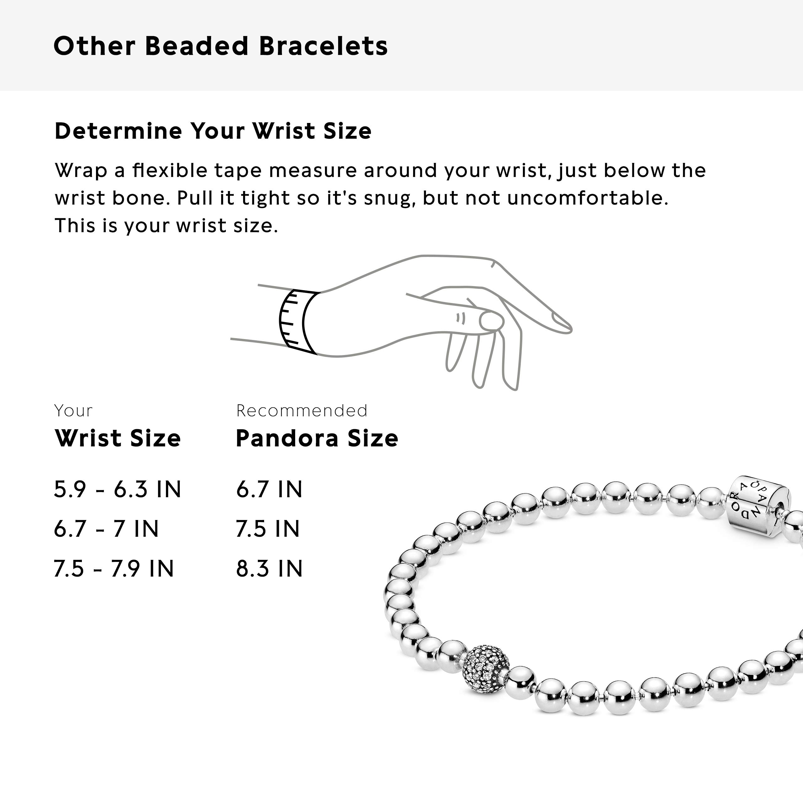 PANDORA Beads & Pave, Clear Cz