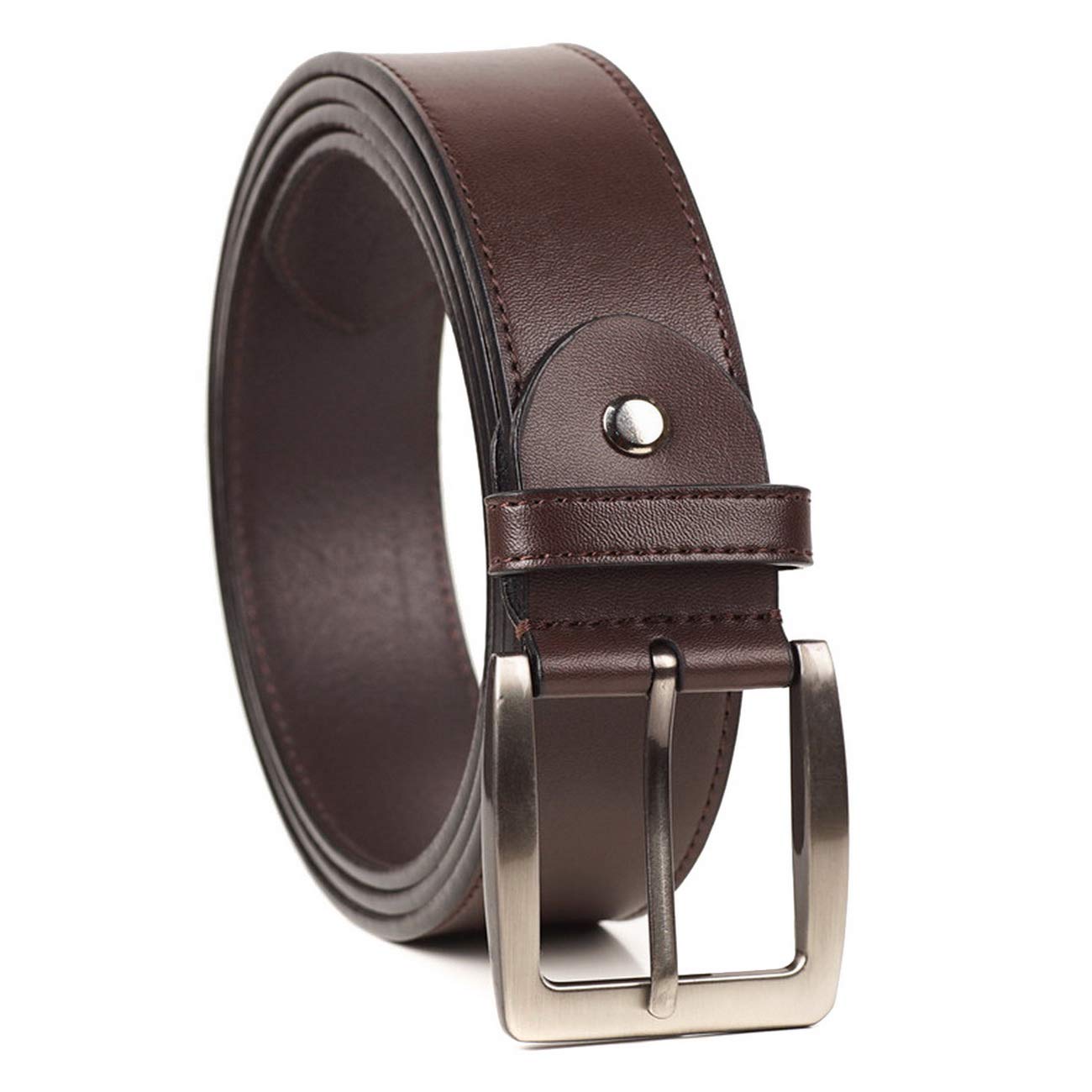 LABMGW Mens Leather Belt Big and Tall 68 & 72 Inch Brown