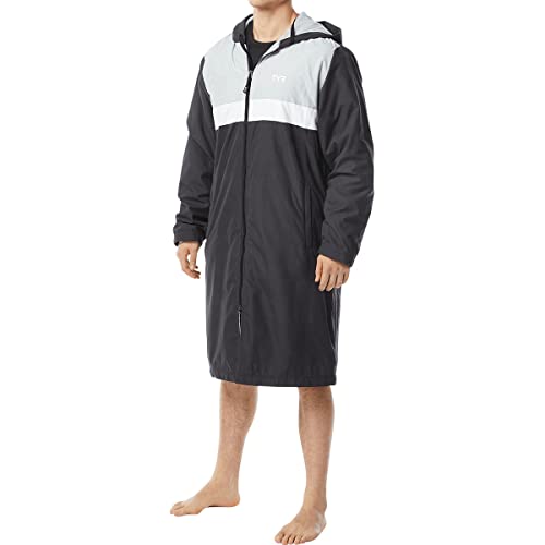 TYR Alliance Podium Parka for Men - Black, Medium