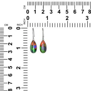 Starborn Sterling Silver Ammolite Pear Earrings