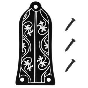 guitar truss rod cover gr34 truss rod shape case for electric guitar (black)