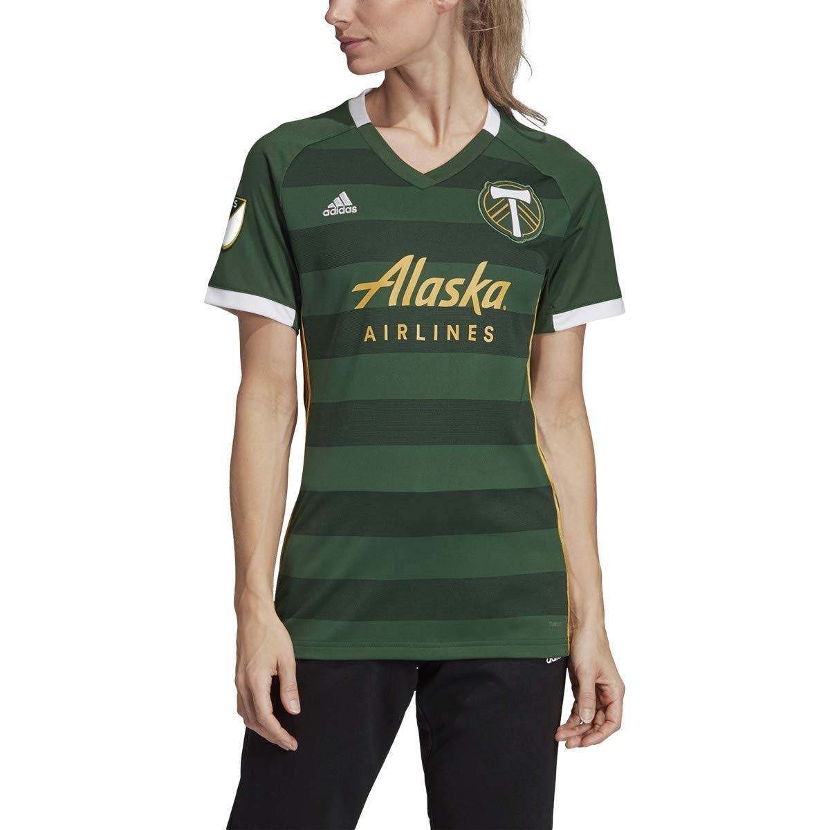 adidas Women's 2019 Timbers Home Jersey Ponderosa X-Large