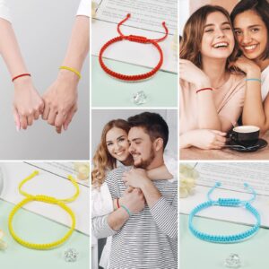 VU100 Waterproof BFF Bracelets for 3 Best Friend Long Distance Matching Friendship Pinky Promise Relationship String Wish Bracelets Jewelry Gift for Birthday Graduation