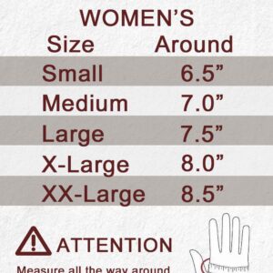 VIKIDEER Long Genuine Leather Gloves for Women Full Touchscreen Winter Warm Lined Elegant Type Little Bigger Black Meduim-12.7"