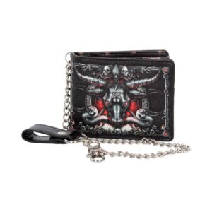 nemesis now wallet, gothic giftware, card slots, licensed collectible - baphomet