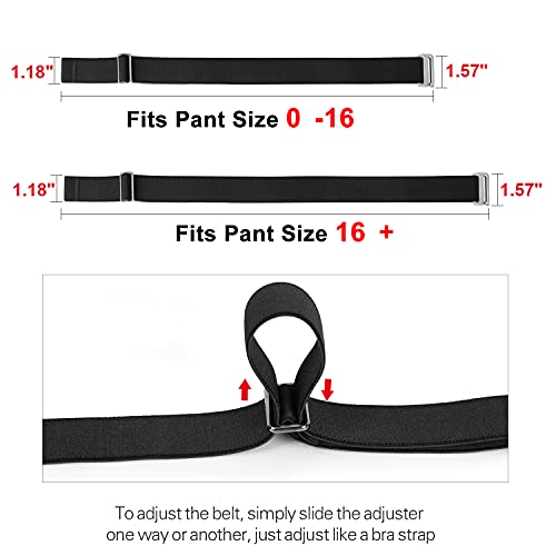 SANSTHS Women Leather Belt for Jeans Pants Dresses Black Ladies Waist Belt with Black Buckle, Black S