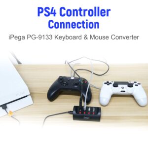 Mcbazel PG-9133 Wired Keyboard & Mouse Converter Gaming Adapter for NS Switch PS4 Xbox One Console