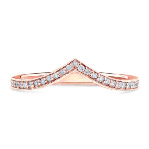 Kobelli V-Shaped Diamond Band - white-gold / 6.5