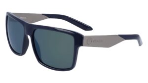 dragon men's space rectangular sunglasses, navy/ll smoke petrol ion, 59 mm