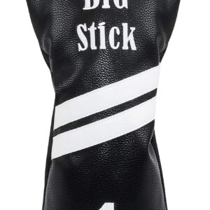 IZZO Golf BIG STICK Driver Headcover , black , Small