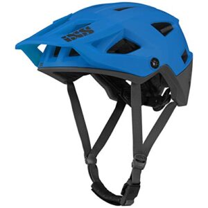 ixs unisex trigger am all-mountain trail protective bike helmet, fluo blue, small/medium