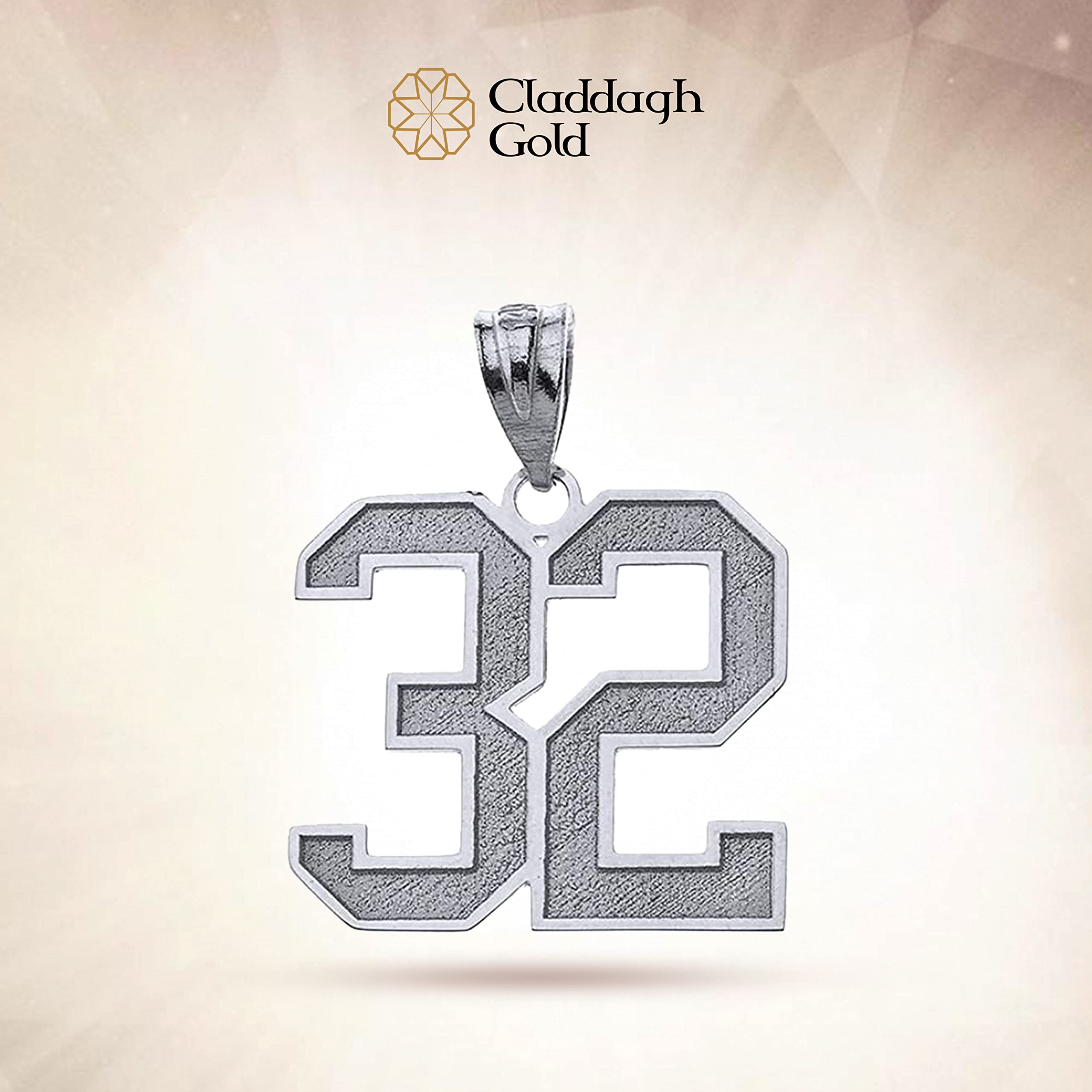 Personalized Your Lucky Number and Name Sports Jersey Silver Pendant