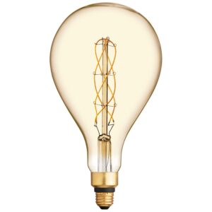 GE Vintage Style LED Light Bulb, 40 Watt, Amber Finish, PS52 Large Pear Shaped Bulb (1 Pack)