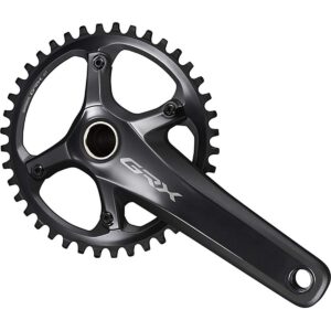 shimano grx fc-rx810-1 crankset - 172.5mm, 11-speed, 40t, 110 bcd, hollowtech ii spindle interface, black