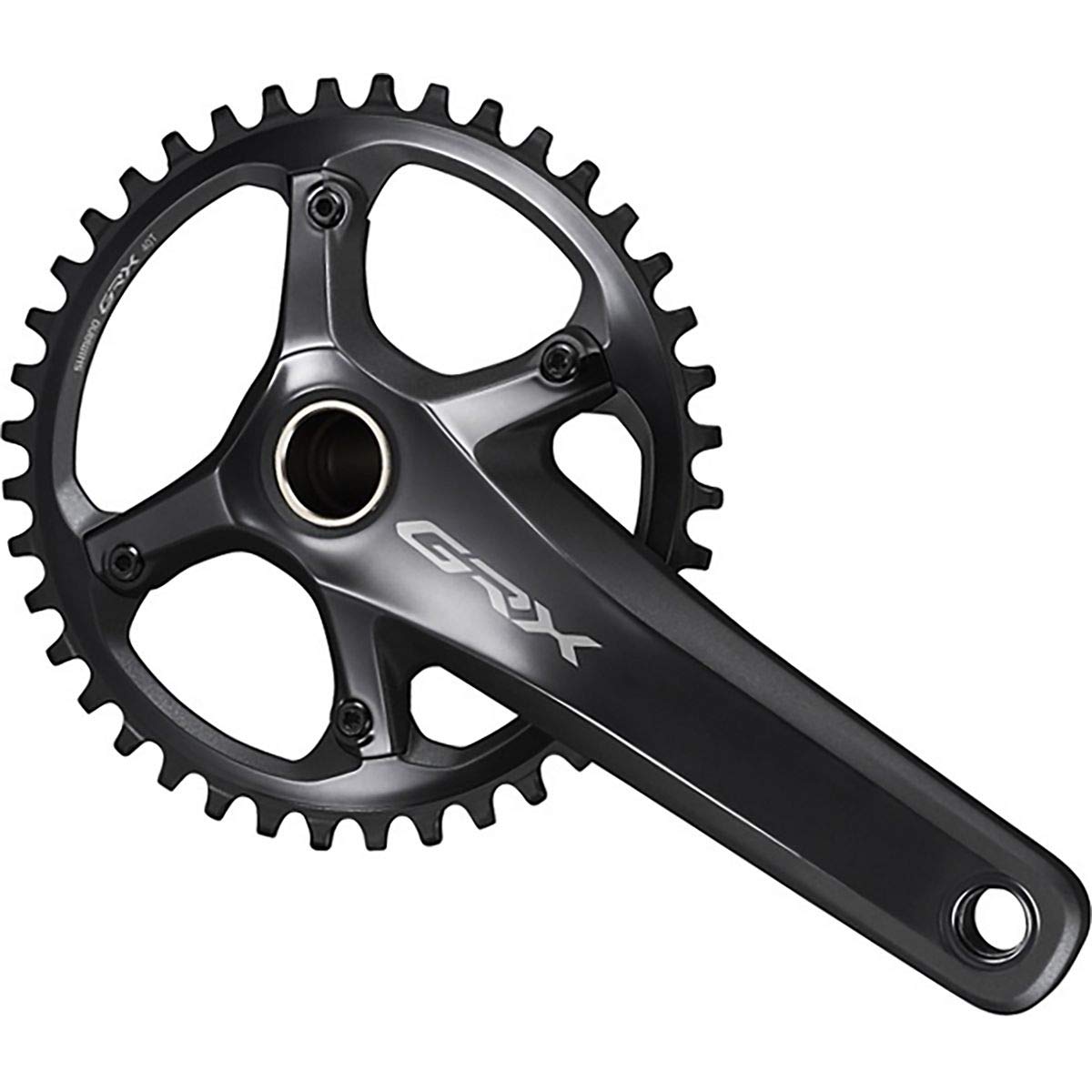 Shimano GRX FC-RX810-1 Crankset - 172.5mm, 11-Speed, 40t, 110 BCD, Hollowtech II Spindle Interface, Black