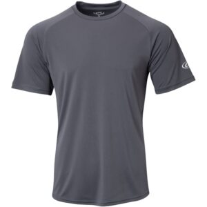 rawlings mens t-shirt dark., graphite, xx-large rawlings crew neck short sleeve t shirt dark graphite adult xx large, gph, xx-large us