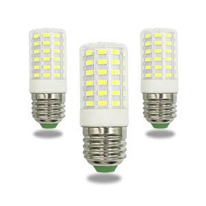 3 pack led bulbs appliance e26 60w 100w halogen equivalent refrigerator lamp 100-265v daylight white 6000k 1000lm 7w kitchen ac freezers model hall medium screw base non-dimmable t10 corn light bulb