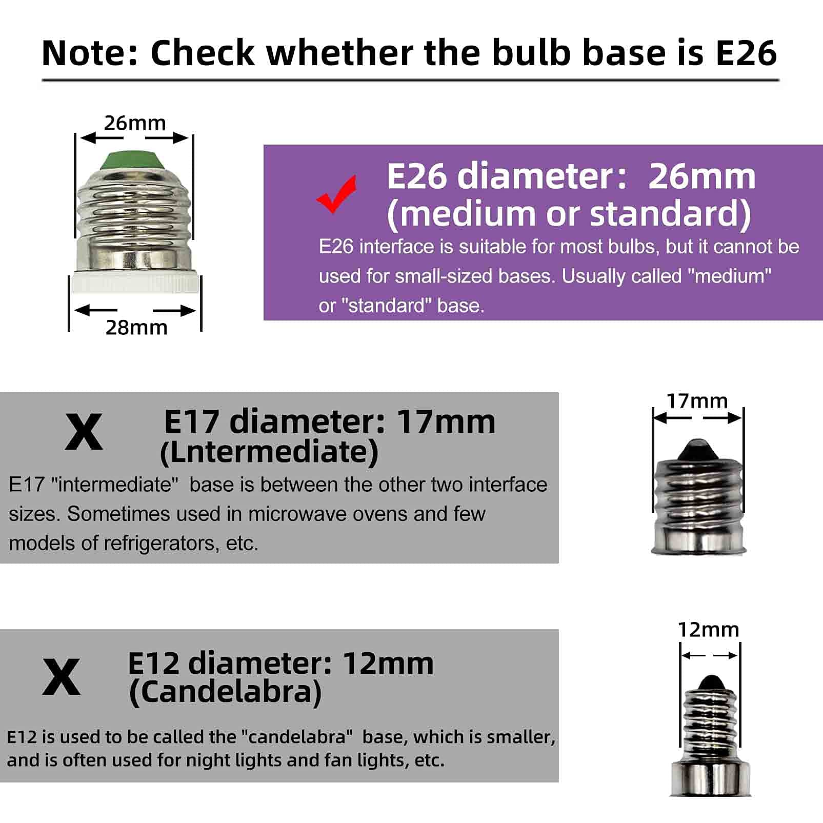 3 Pack LED Bulbs Appliance E26 60W 100W Halogen Equivalent Refrigerator Lamp 100-265V Daylight White 6000K 1000Lm 7W Kitchen AC Freezers Model Hall Medium Screw Base Non-Dimmable T10 Corn Light Bulb