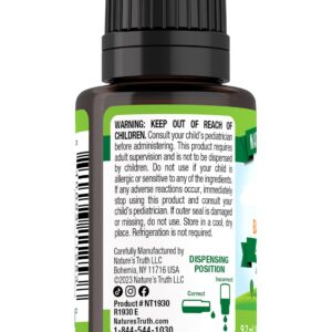 Nature's Truth Vitamin D Drops for Infants | 400 IU | 9.2 mL | D3 Drops for Kids | Vegetarian, Non-GMO, Gluten Free Supplement