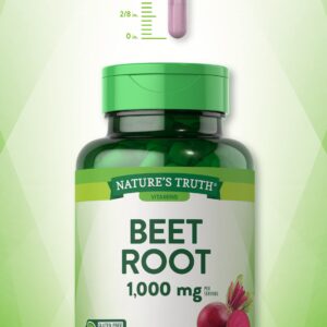 Nature's Truth Beet Root Capsules | 1000mg | 90 Pills | Herbal Extract | Gluten Free, Non-GMO Supplement, 90 Count