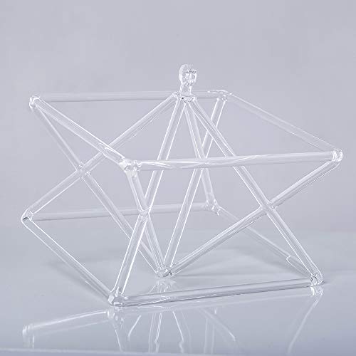 5inch Chakra Optically Clear Quartz Crystal Singing Merkaba Pyramid Healing Musical Instrument