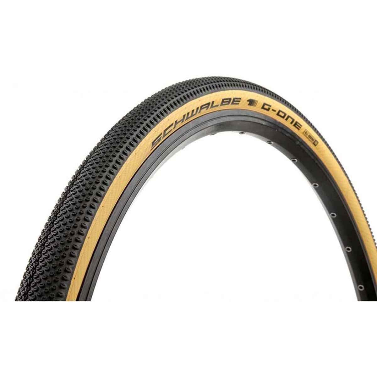 Schwalbe G-One Allround Tire - 700 x 38, Tubeless, Folding, Black/Tan, Performance Line, Addix