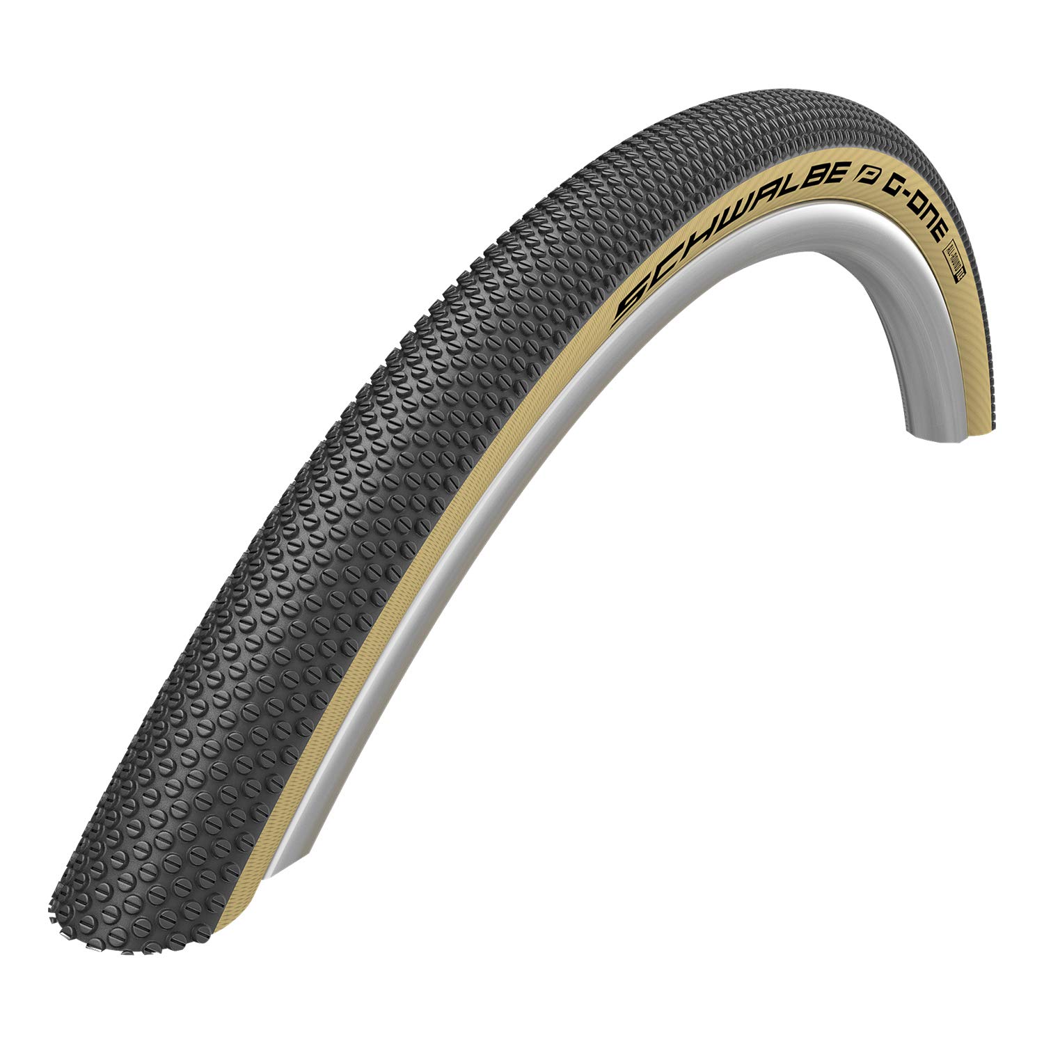 Schwalbe G-One Allround Tire - 700 x 38, Tubeless, Folding, Black/Tan, Performance Line, Addix