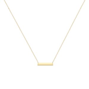 itianxi Gold Dainty Bar Necklace for Women,14K Gold Plated Cute Tiny Horziontal/Balance Necklace,Delicate Fashion Necklace