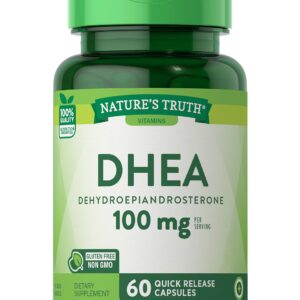 Nature's Truth DHEA | 100mg | 60 Capsules | Non-GMO & Gluten Free Supplement