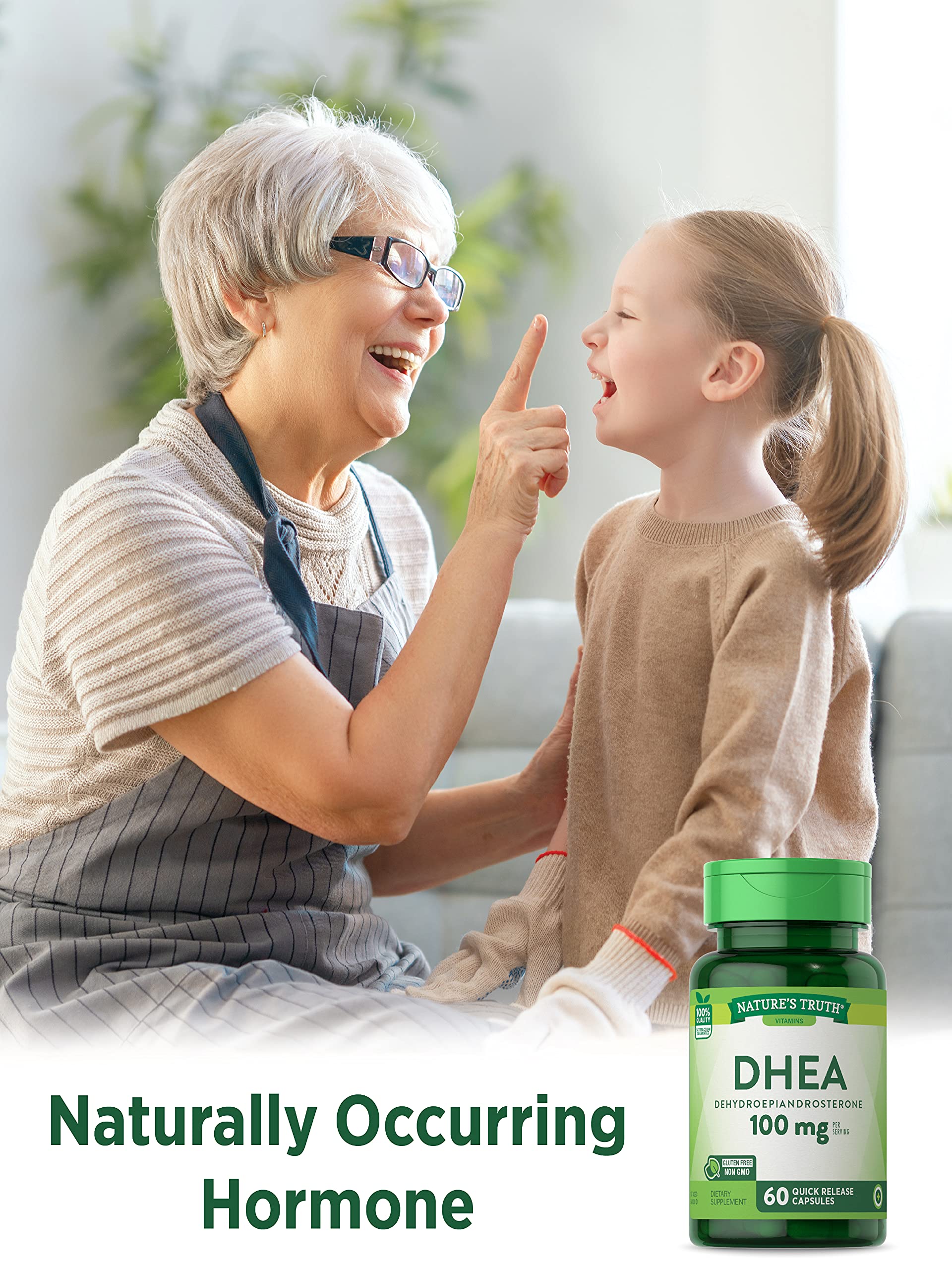 Nature's Truth DHEA | 100mg | 60 Capsules | Non-GMO & Gluten Free Supplement