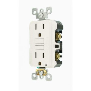 15 Amp 125-Volt Duplex Self-Test Slim GFCI Outlet, White (4-Pack)