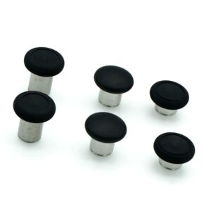 partegg original 6 in 1 replacement swap thumbsticks set for xbox one elite controller/ps4 dualshock 4 controller/xbox one controller analog stick black