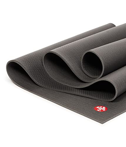 Manduka PRO Lite Yoga Mat - Lightweight For Women and Men, Non Slip, Cushion for Joint Support and Stability, 4.7mm Thick, 71 Inch (180cm), Black