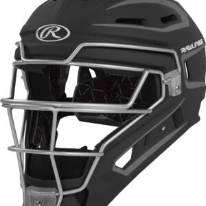 Rawlings | VELO 2.0 Catcher's Helmet | Baseball | Junior (6 1/2" - 7") | Black/Graphite