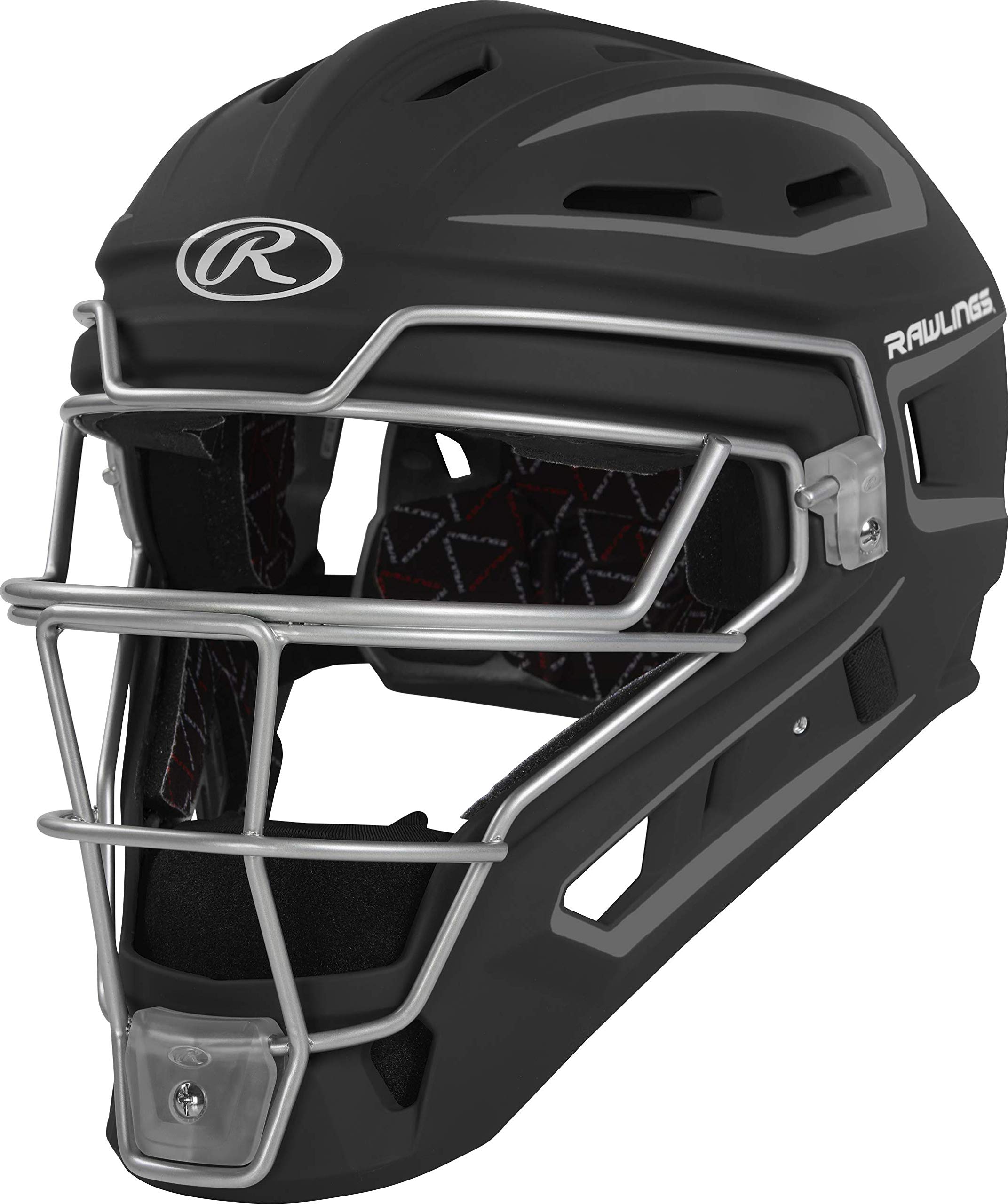 Rawlings | VELO 2.0 Catcher's Helmet | Baseball | Junior (6 1/2" - 7") | Black/Graphite