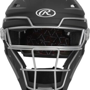 Rawlings | VELO 2.0 Catcher's Helmet | Baseball | Junior (6 1/2" - 7") | Black/Graphite