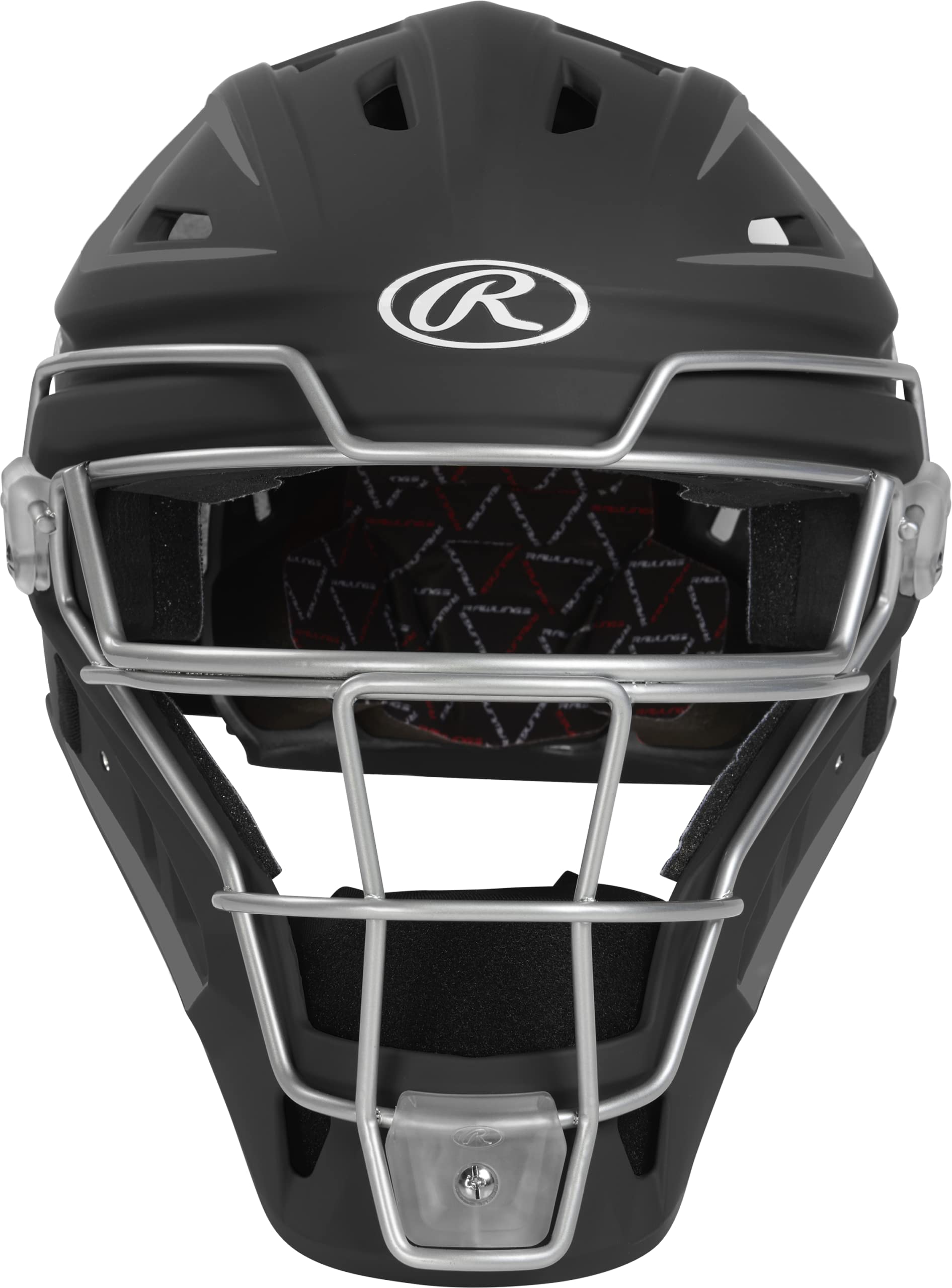 Rawlings | VELO 2.0 Catcher's Helmet | Baseball | Junior (6 1/2" - 7") | Black/Graphite