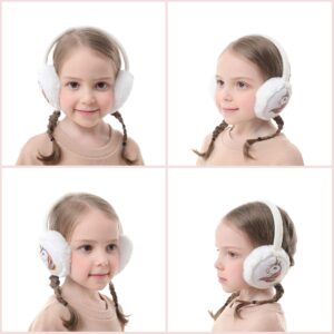 Flammi Kids Winter Earmuffs Unicorn Warm Faux Fur Ear Warmers for Boys Girls