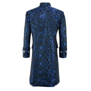 Men Fashion Steampunk Vintage Tailcoat Long Jacket Gothic Frock Uniform Coat Winter Warm Long Sleeve Button Tops